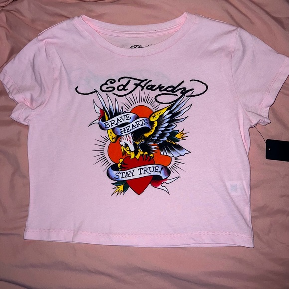 Ed Hardy | Tops | Ed Hardy Crop Top | Poshmark